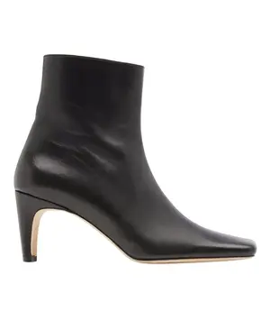Staud Eva Leather Ankle Boots