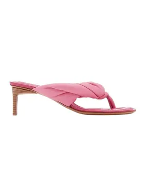 Jacquemus Mari Twisted Leather Sandals