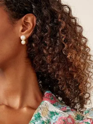 JENNIFER BEHR Gretel Faux Pearl Earrings