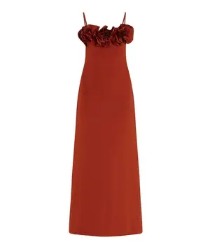 MAYGEL ​​CORONEL Aura Ruffled Jersey Maxi Dress