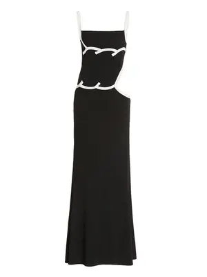 Christopher Esber Contrast Cutout Maxi Dress