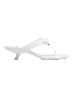 Prada  Logo-detailed Leather Thong Sandals