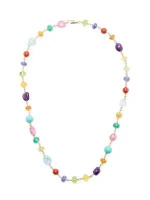 MALLARY MARKS Spun Sugar 22k Yellow Gold Multi-stone Necklace