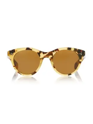 Oliver Spencer Merrivale Round-frame Tortoiseshell Acetate Sunglasses