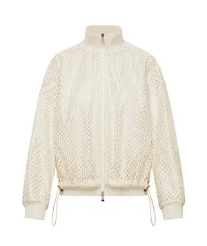 moncler - Pulcherrima Cotton-Blend Mesh Jacket