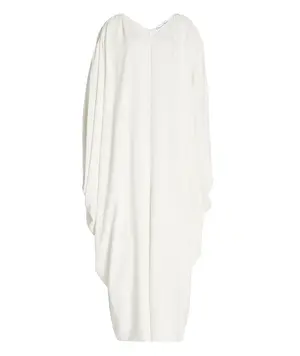 OSCAR DE LA RENTA Ruched Stretch-silk Caftan