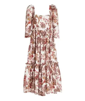 Cara Cara  Blue Hill Linen Dress