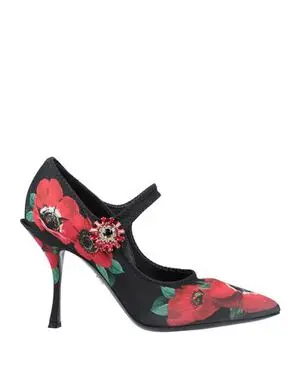 Dolce & Gabbana Floral Jersey Mary Jane Pumps