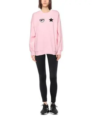 CHIARA FERRAGNI Sweatshirt Size Cotton, Elastane
