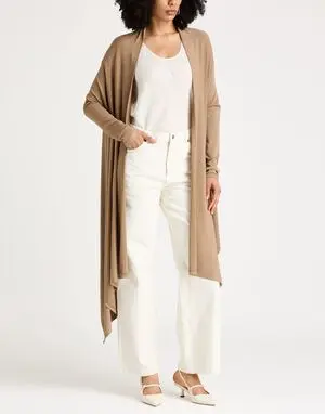 Wolford The Wrap Cardigan Cardigan Sand Size Viscose, Polyamide, Elastane - Grey