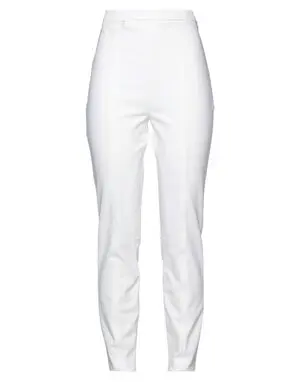 Elisabetta Franchi Tapered Twill Pants Ivory