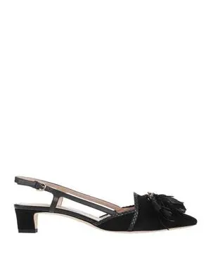 TOD'S Slingback Pumps With Tassels - Black