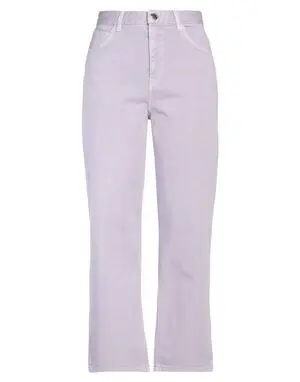 Pinko High-waisted Straight Leg Gabardine Pants - Purple