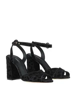 Dolce & Gabbana Sandals With Geometric Heel