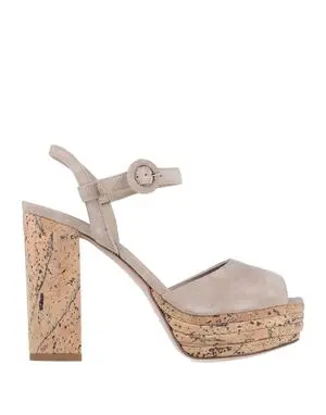LE SILLA Sandals In Leather - Beige