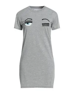 CHIARA FERRAGNI Mini T-shirt Dress - Grey