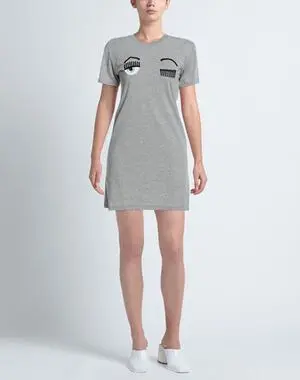 CHIARA FERRAGNI Mini T-shirt Dress - Grey