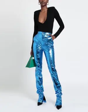 Dolce & Gabbana Bootcut Metallic Pants - Blue