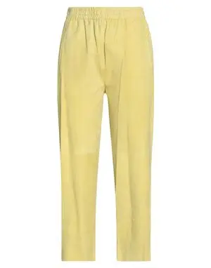 Pinko Tapered Suede Pants - Yellow