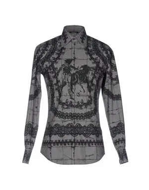 Dolce & Gabbana Man Shirt Lead Size 15 Cotton Lead