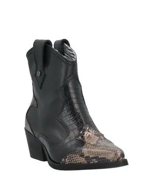 MANILA GRACE Leather Ankle Boots