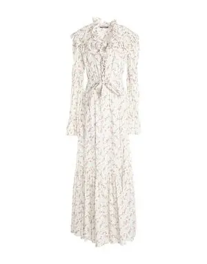 Philosophy Di Lorenzo Serafini PHILOSOPHY Di LORENZO SERAFINI Fuchsia Floral-Print Maxi Dress White