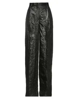 MSGM Wide-leg Crinkled Pants - Black