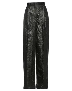 MSGM Wide-leg Crinkled Pants - Black