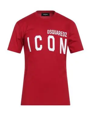 Dsquared2 Icon Man T-shirt Fuchsia Size Xl Cotton Tomato Red