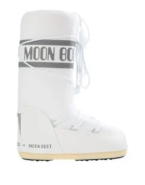 Moon Boot Nylon Boots With Brand Logo - White