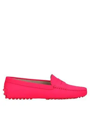 TOD'S Leather Loafers Fuchsia