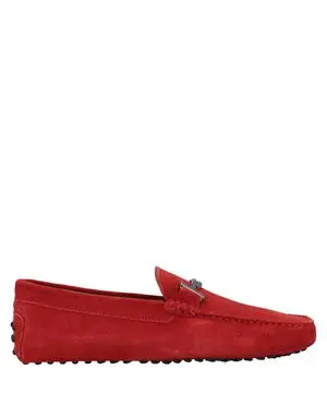 TOD'S Leather Loafers - Red