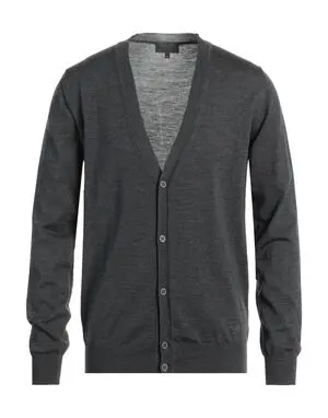 Emporio Armani Virgin Wool Cardigan - Steel Grey