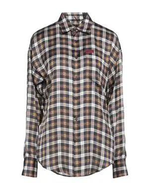Dsquared2 Tartan Satin Shirt - Yellow