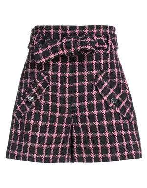 Maje Checked Tweed Shorts