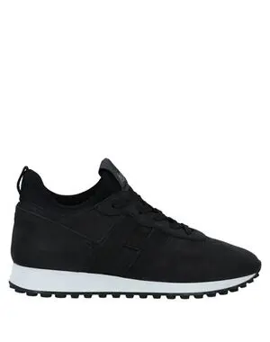Hogan Sneakers Size Leather, Textile Fibers - Black