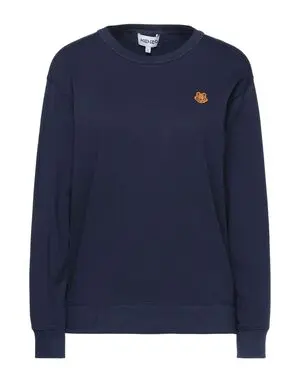 Kenzo Sweatshirt In Cotton And Elastane Dark Blue