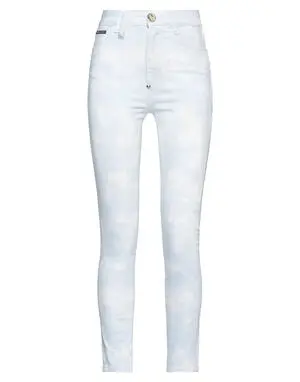 Philipp Plein Light Cotton Skinny Jeans - Sky Blue