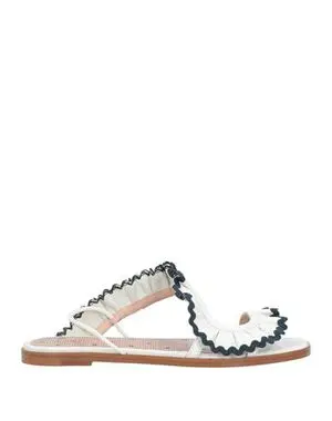 Red Valentino REDV Leather Sandals White
