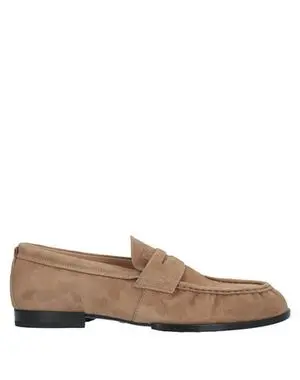 TOD'S Leather Penny Loafers - Beige