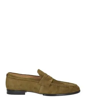 TOD'S TOD'S Leather Penny Loafers Green