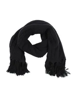 LES HOMMES Scarf Virgin Wool - Black