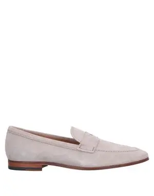 TOD'S TOD'S Slate Leather Penny Loafers Light Grey