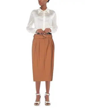 MANILA GRACE Midi Pencil Skirt - Beige