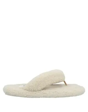 MAISON MARGIELA Thong Sandals With Textile Fibers Ivory