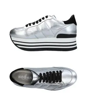 Hogan Leather Low-top Sneakers - Silver