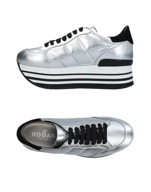Hogan Leather Low-top Sneakers - Silver