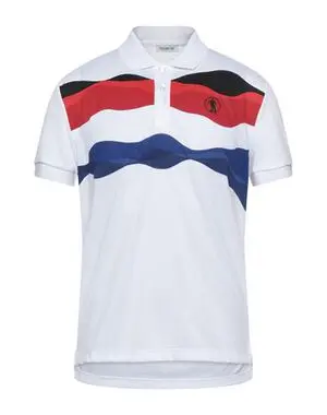 BIKKEMBERGS Polo Shirt Size Polyester, Elastane