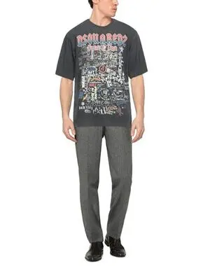 Dsquared2 T-shirt Charcoal Size Cotton, Viscose