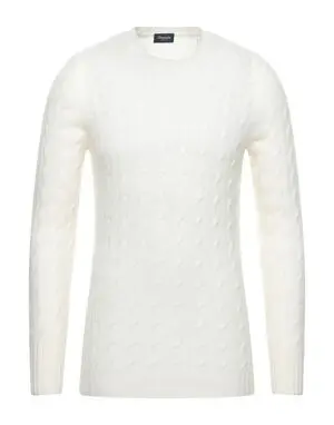 DRUMOHR Man Sweater Red Size 38 Cashmere Ivory